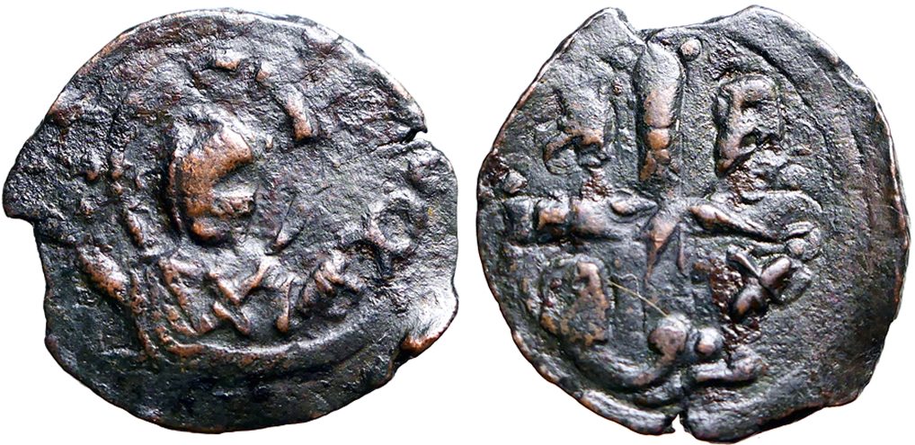 Crusader States, Edessa. Baldwin I or Baldwin II AE22 Follis ...