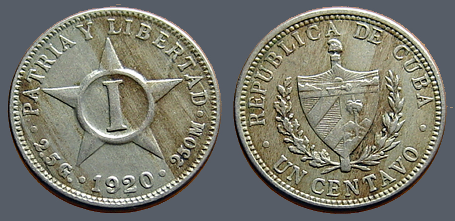 Cuba 1920 un Centavo. | North & Central American and Caribbean Coins