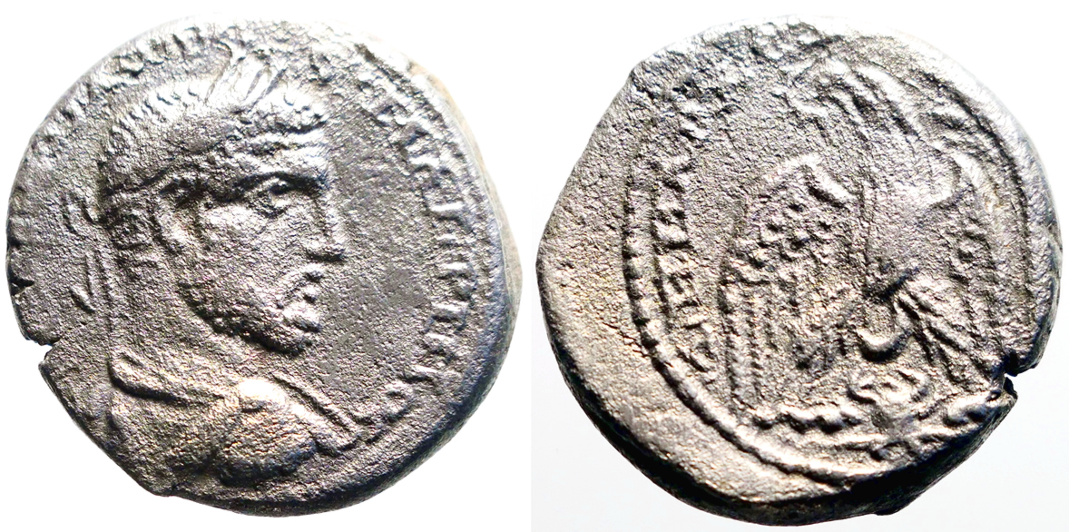 Macrinus Billon AR24 Tetradrachm. Seleucis & Pieria. Gabala | Roman ...