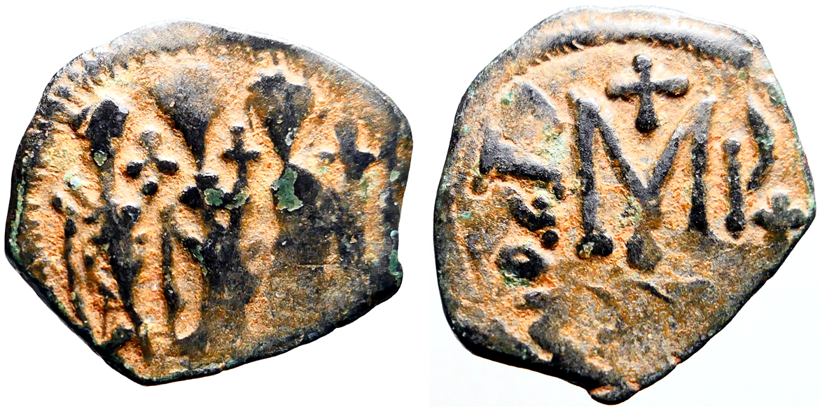 Arab-Byzantine, Umayyad Caliphate AE25 Fals | Byzantine Coins