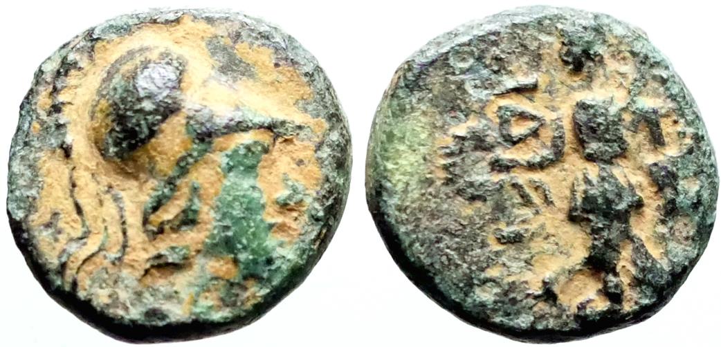 Pamphylia, Side AE12 Athena / Nike | Greek Coins