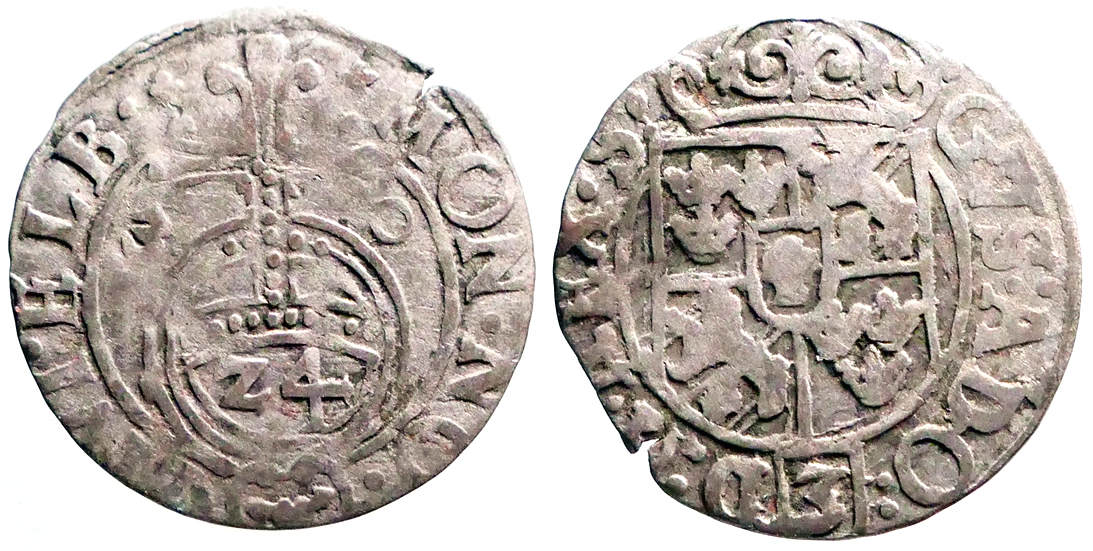 Elbing under Sweden, Gustav II Adolf AR19.5 3 Polker 1630 | European Coins