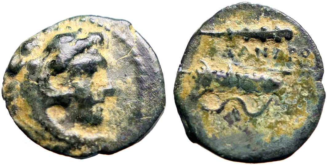 Kings of Macedon. Alexander III The Great AE13