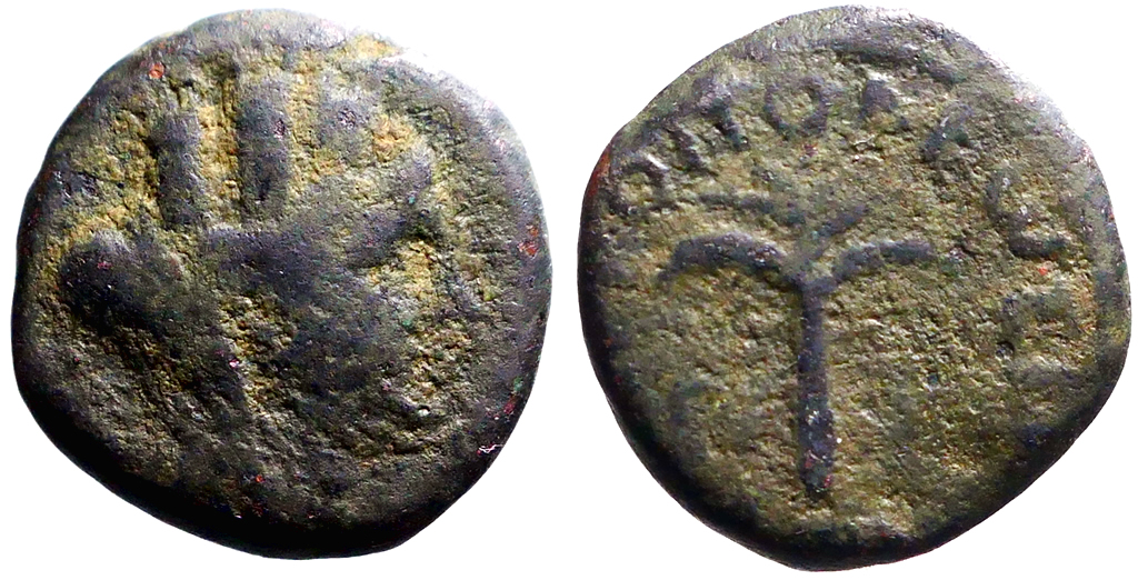 Phoenicia, Tyre AE16 Turreted Tyche / Palm Tree | Greek Coins