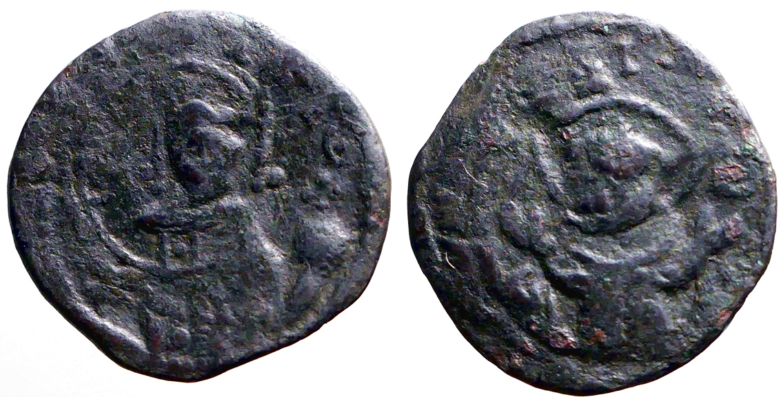 Alexius I Comnenus AE20 Tetarteron. Thessalonica | Byzantine Coins