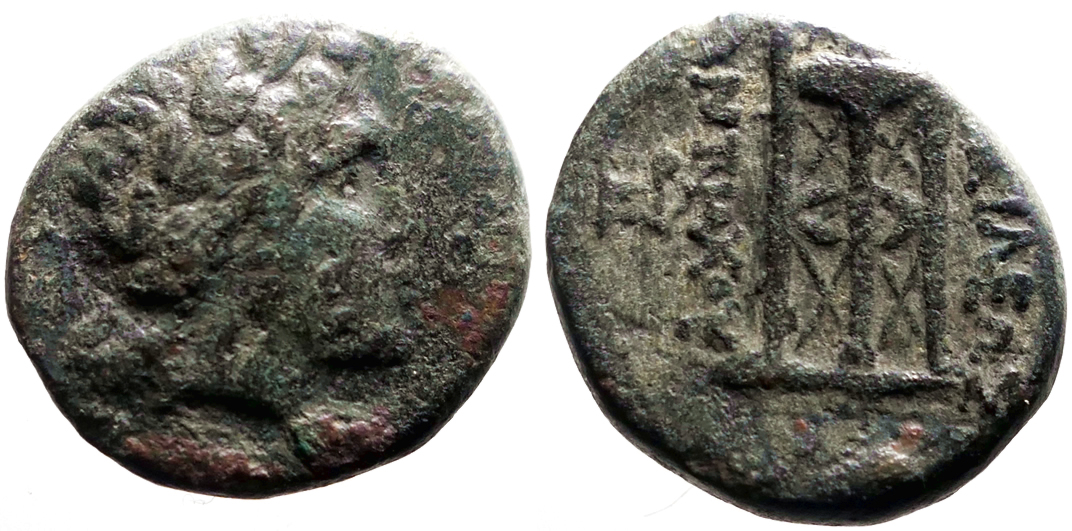 Antiochos III Megas AE19 Apollo / Tripod | Greek Coins