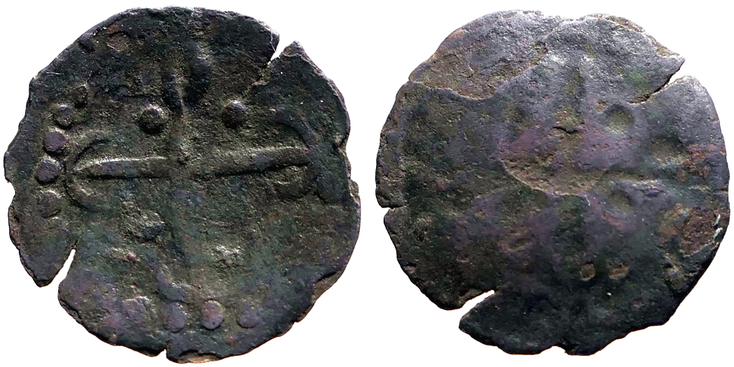 Andronicus III Palaeologus. AE17 Assarion. Constantinople | Byzantine Coins