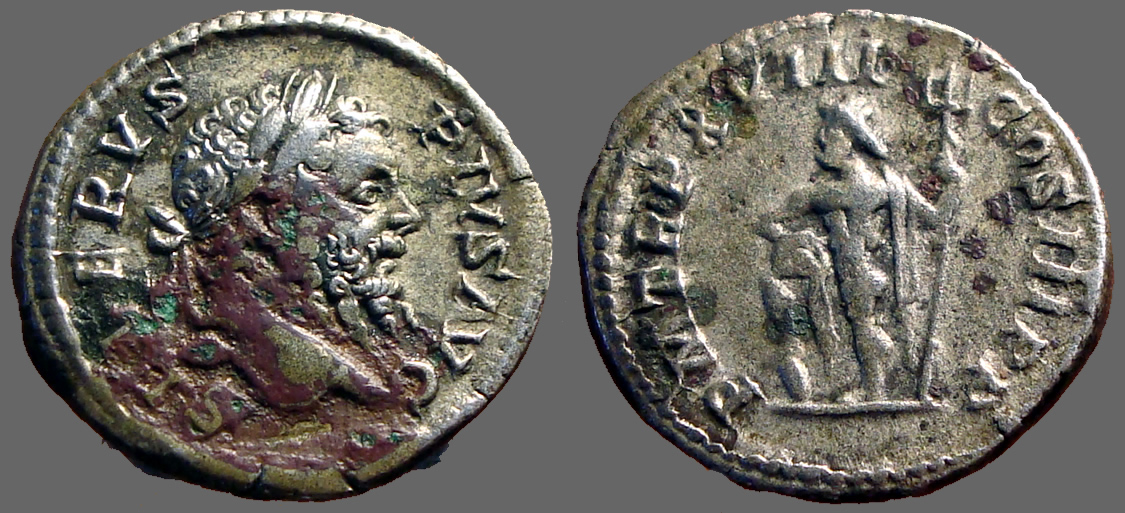 Septimius Severus AR Denarius. Neptune w. trident | Roman Imperial Coins