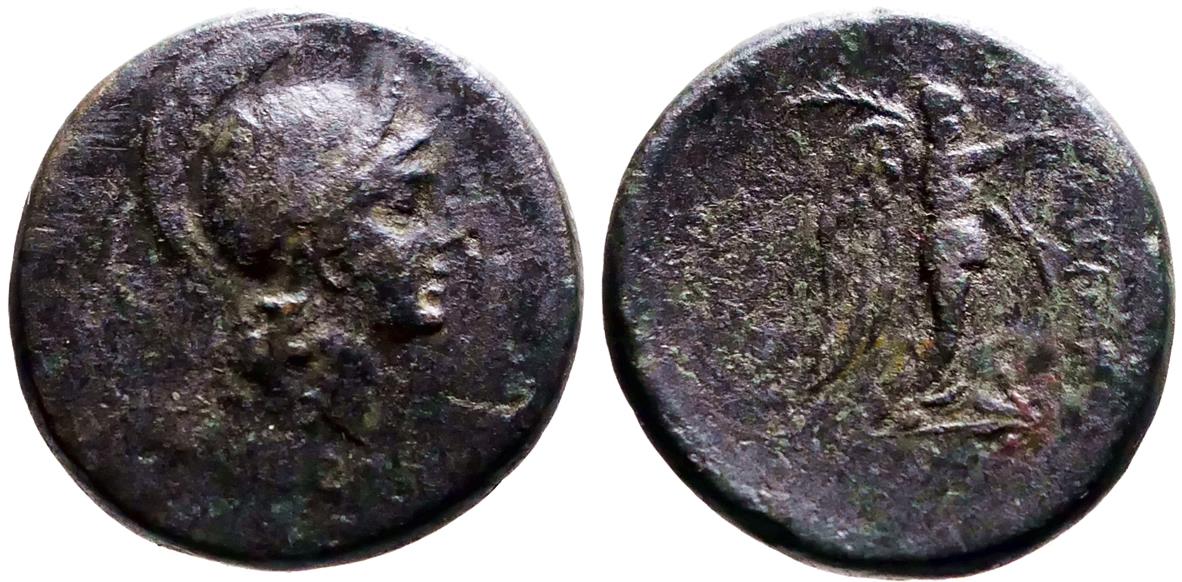 Pergamon, Mysia AE20 Athena / Nike | Greek Coins