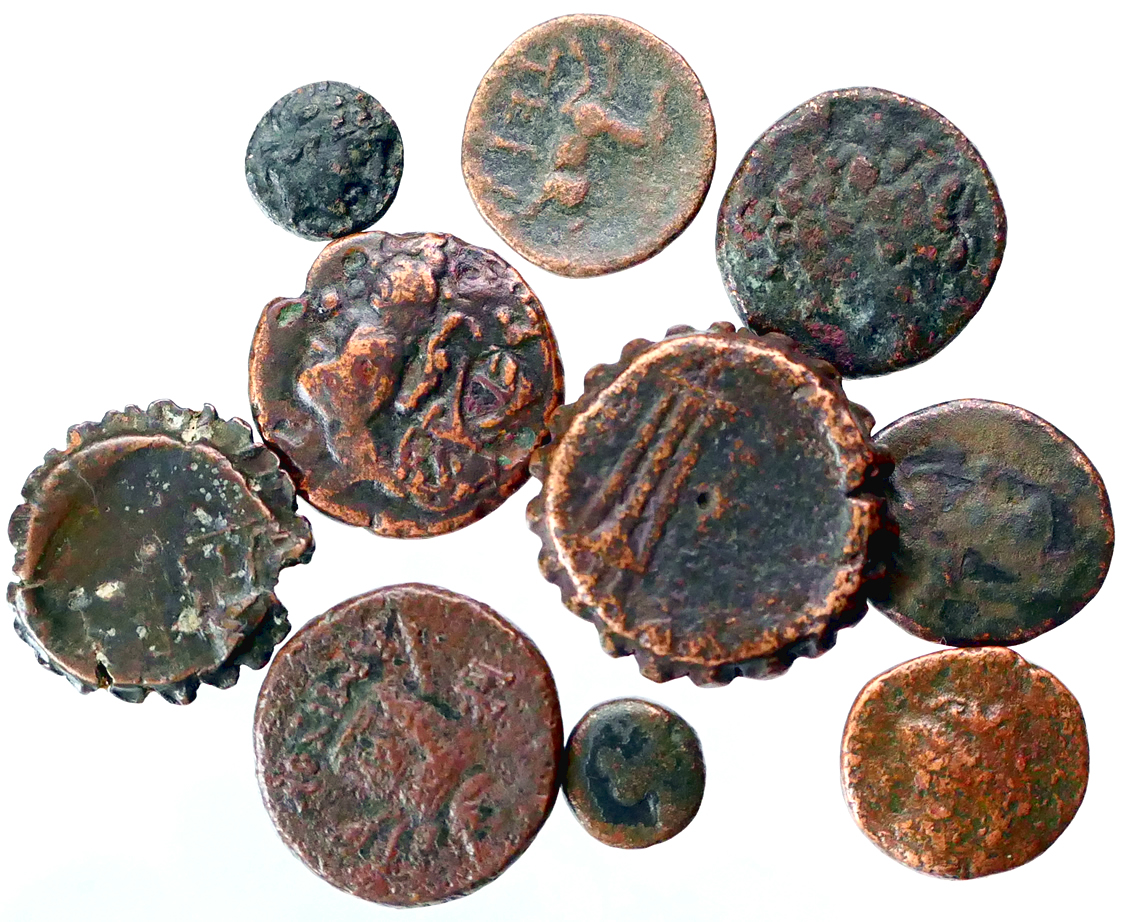 Group lot of 10 Greek era AE coins | Lots & Collections