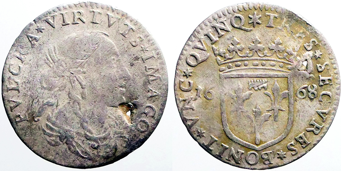 Italy, Lucca. Republic. AR21 Luigino 1668 | European Coins