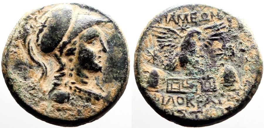 Phrygia. Apameia AE20 Athena / Eagle on maeander pattern | Greek Coins