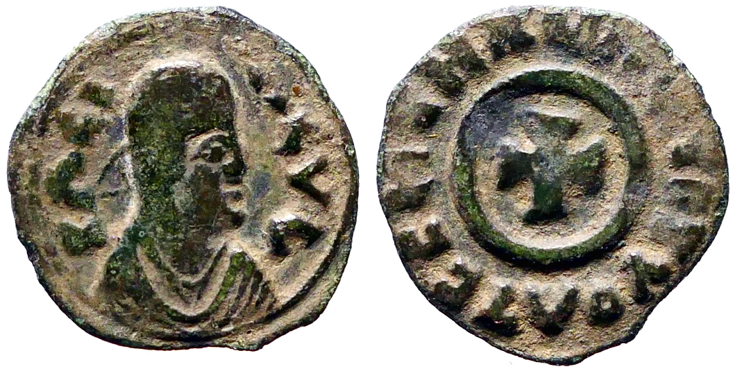 Axumite Kingdom. Ezanas AE12 Lepton | Ancient African Coins