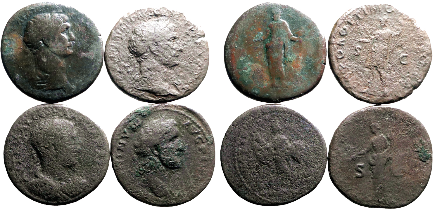4 Roman Period Sestertius | Lots & Collections