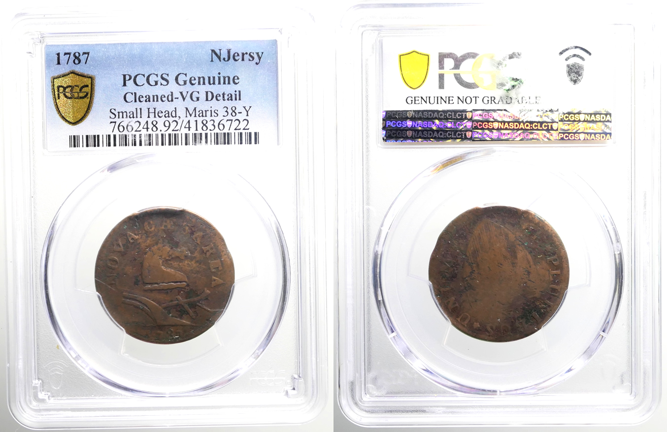 1787 New Jersey Colonial | Half Cents