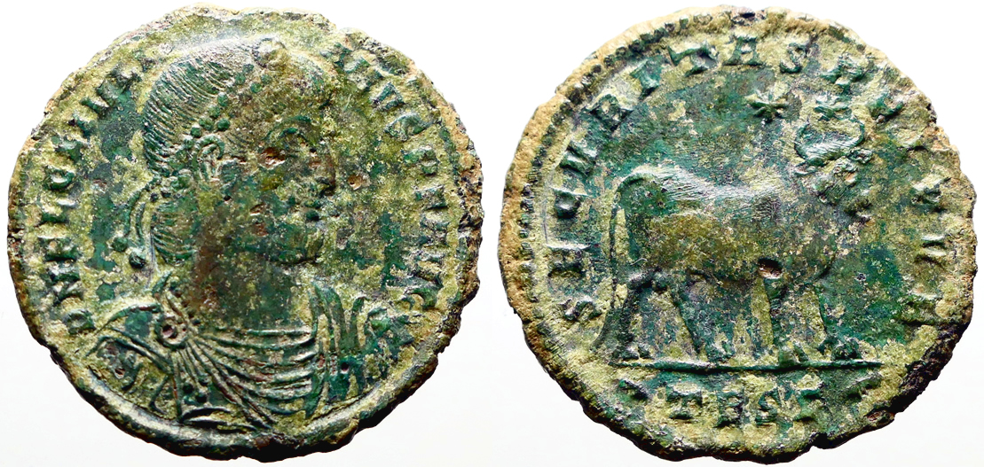 Julian II AE29 Bull. Thessalonika | Roman Imperial Coins