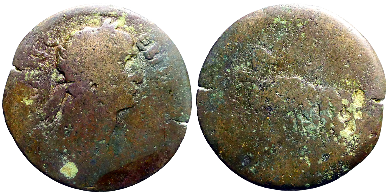 Trajan AE32 Drachm. Egypt, Alexandria. Elephant Quadriga | Roman ...