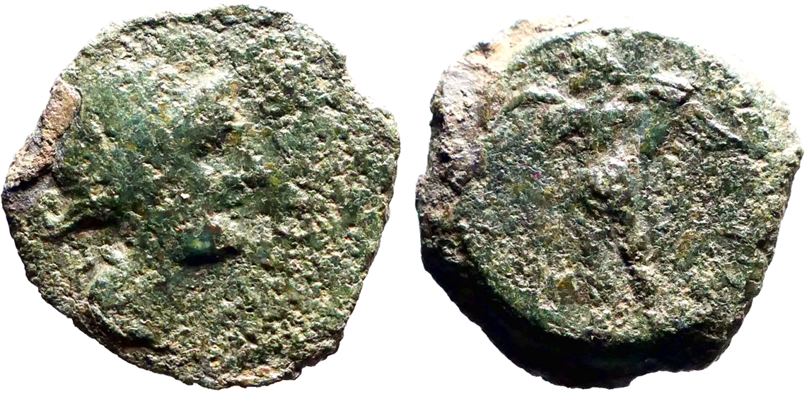 Iberia, Corduba AE21 Quadrans. Venus / winged Eros | Ancient Spanish Coins