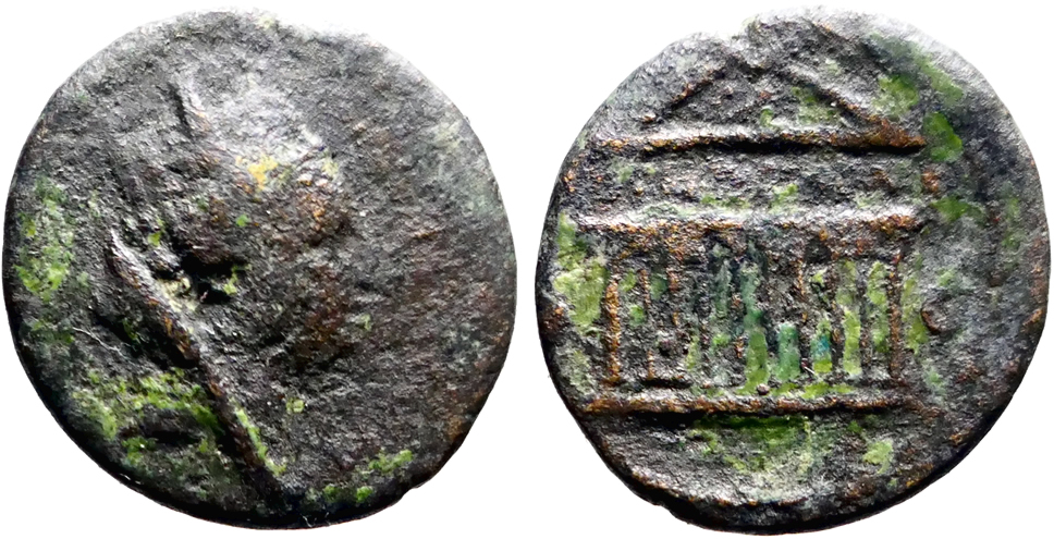 Cilicia, Tarsus AE19 Pseudo-autonomous. Decastyle temple | Greek Coins