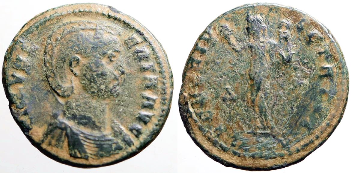 Galeria Valeria AE26 Follis Venus w. apple | Roman Imperial Coins