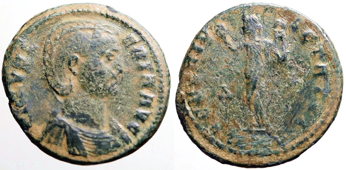 Galeria Valeria AE26 Follis Venus w. apple | Roman Imperial Coins