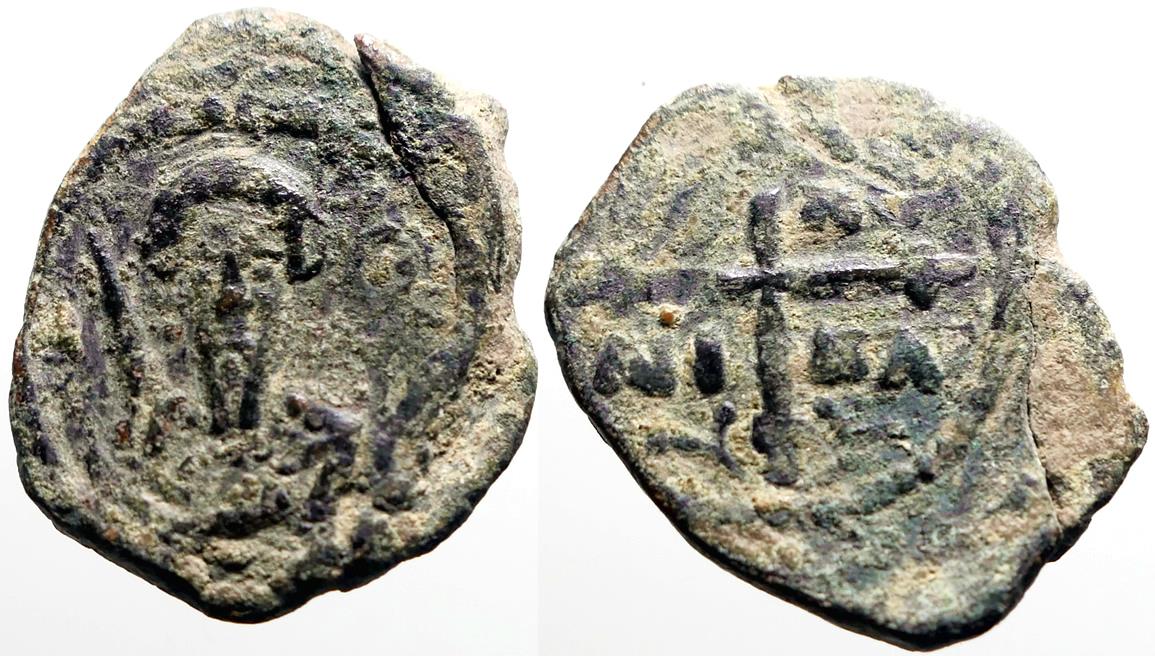 Principality of Antioch. Tancred. Regent AE21 Follis. Cross | Byzantine ...