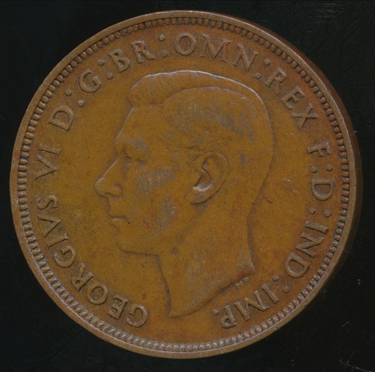 Great Britain, Kingdom, 1946 One Penny, George VI - Fine