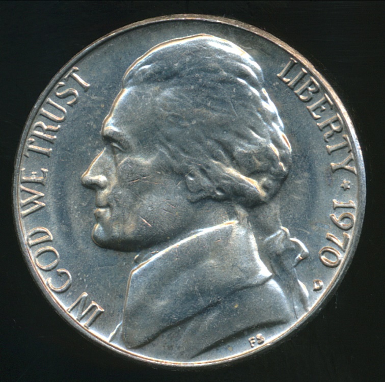 United States 1970 D 5 Cents Jefferson Nickel Uncirculated united-states-1970-d-5-cents-jefferson-nickel-uncirculated