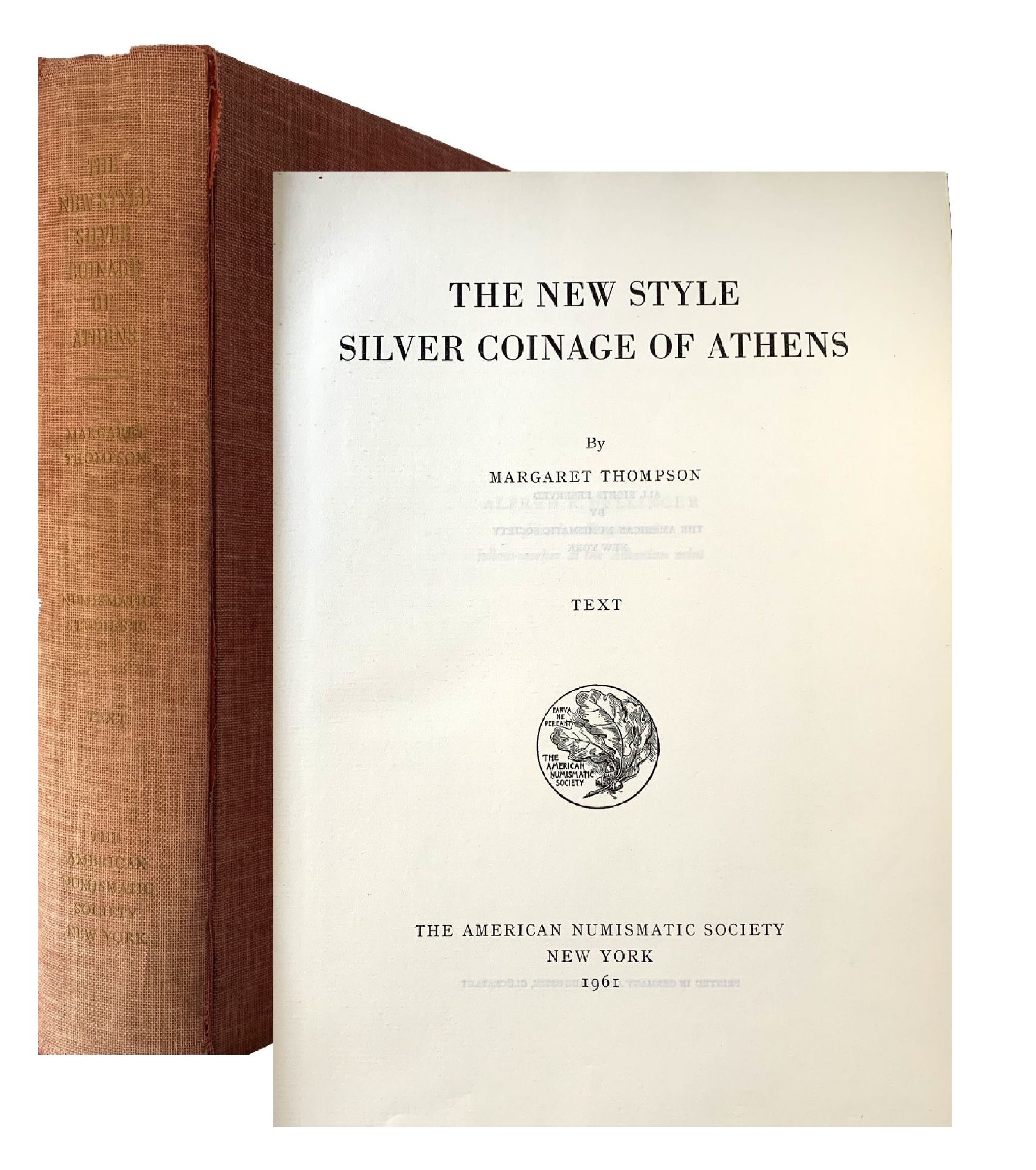 Thompson: The New Style Silver Coinage of Athens, Text only | Ancient ...