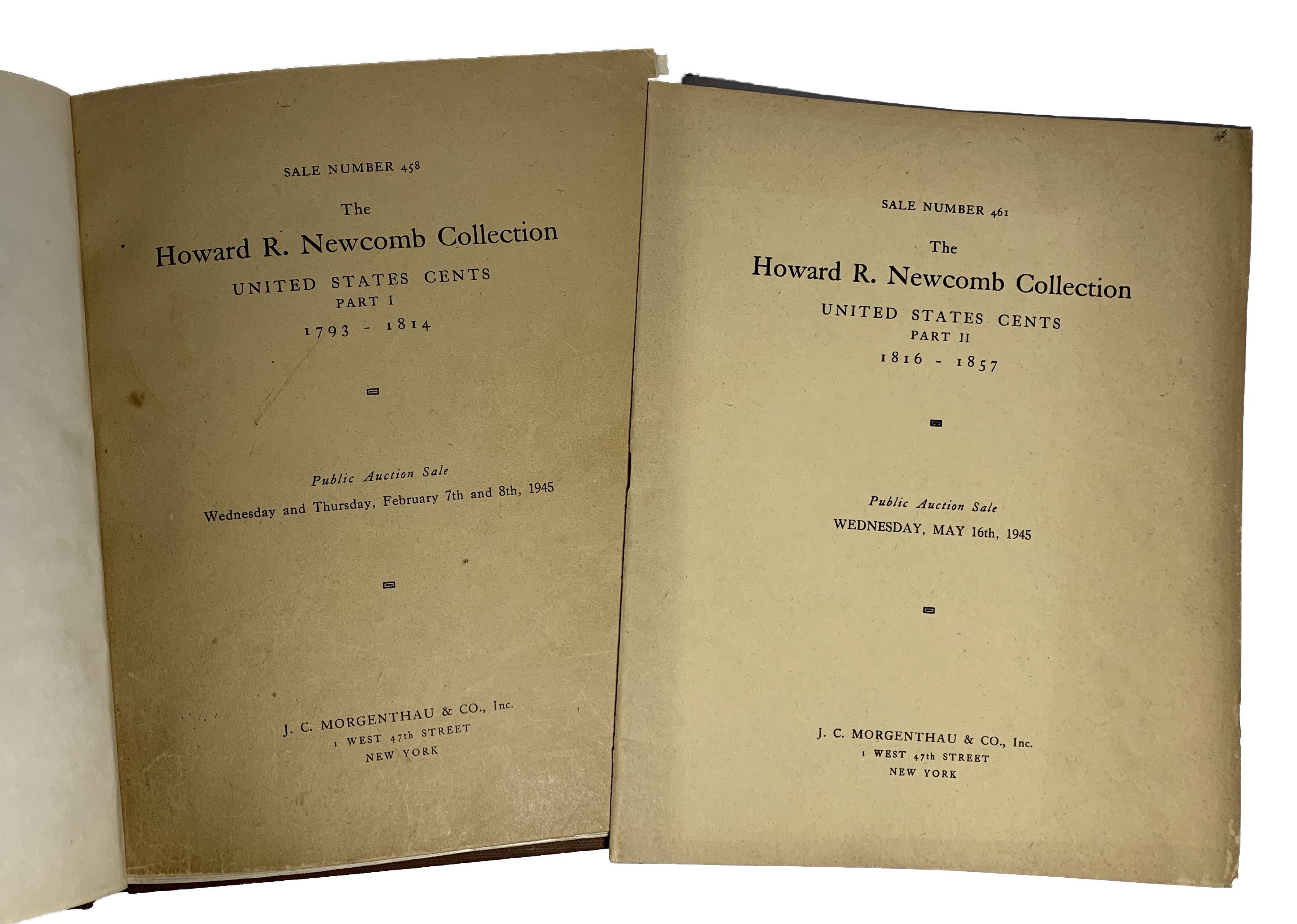 Raymond & Mcallister: The Howard R. Newcomb Collection. Both Parts