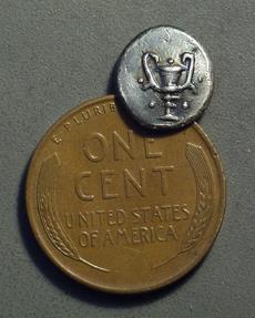 CALABRIA, Taras (Tarentum). AR Obol (0.47g), c. 325-280 BC. | Greek Coins