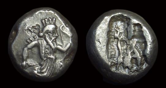 PERSIAN EMPIRE. AR Siglos (5.40g), Time of Artaxerxes II-III, c. 375 ...