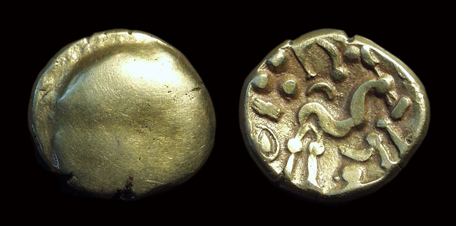 CELTIC, Ambiani. Gold Stater (5.91g), c. 58-55 BC. | Celtic Coins