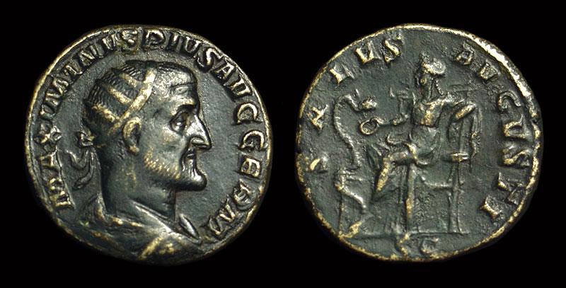 MAXIMINUS I, AD 235-238. Æ Dupondius (11.74g). | Roman Imperial Coins
