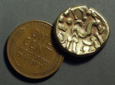 CELTIC, Ambiani. Gold Stater (5.91g), c. 58-55 BC. | Celtic Coins
