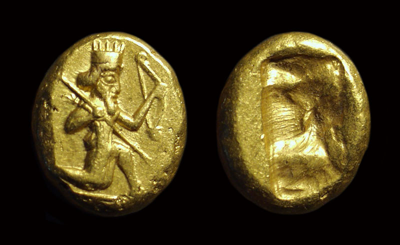PERSIAN EMPIRE. AV Daric (8.32g), time of Xerxes II to Artaxerxes II, c ...