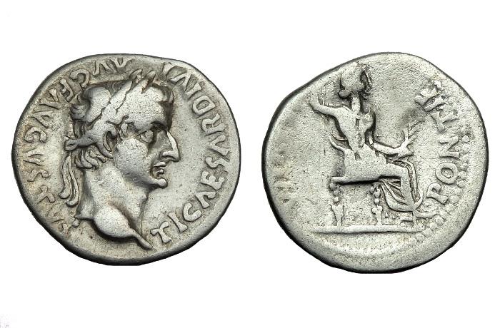 Tiberius Ar Denarius | Roman Imperial Coins