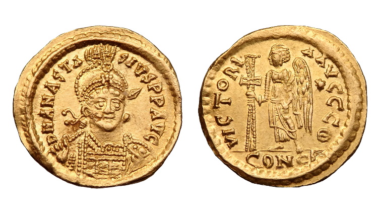 Anastasius Au Solidus | Byzantine Coins