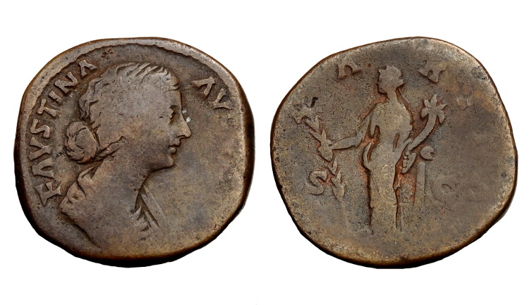 Faustina Junior Ae Sestertius | Roman Imperial Coins