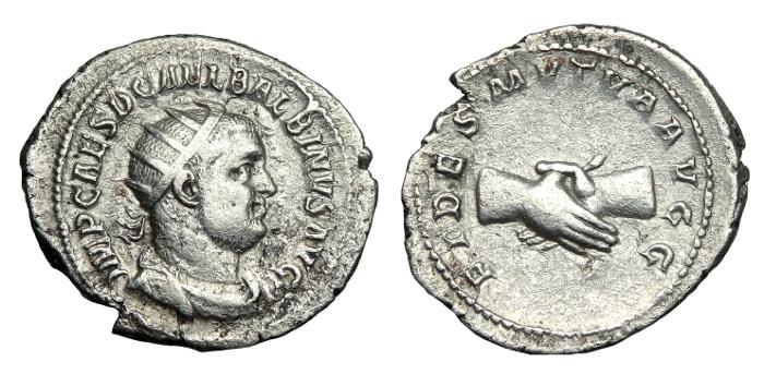 Balbinus Ar Antoninianus. Super Detail | Roman Imperial Coins