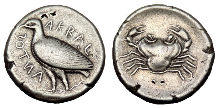 Sicily Akragas Ar Tetradrachm | Greek Coins