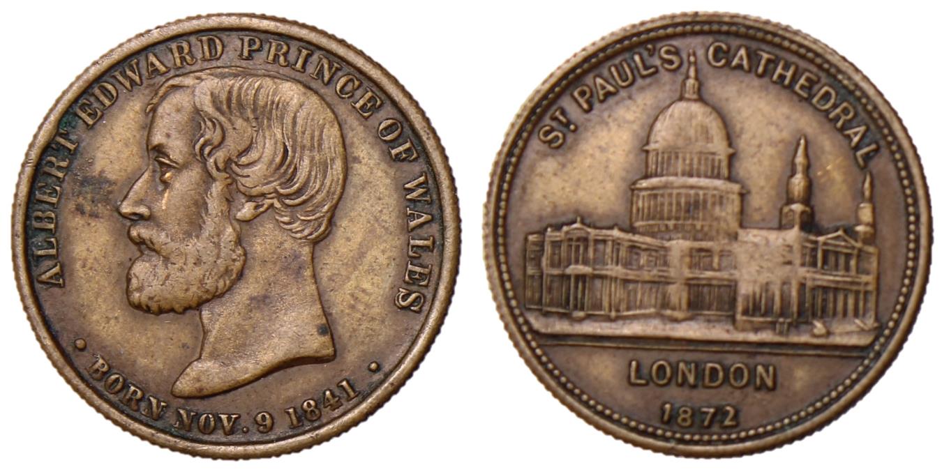 Great Britain, 1872, St. Pauls Cathedral Token | European Coins