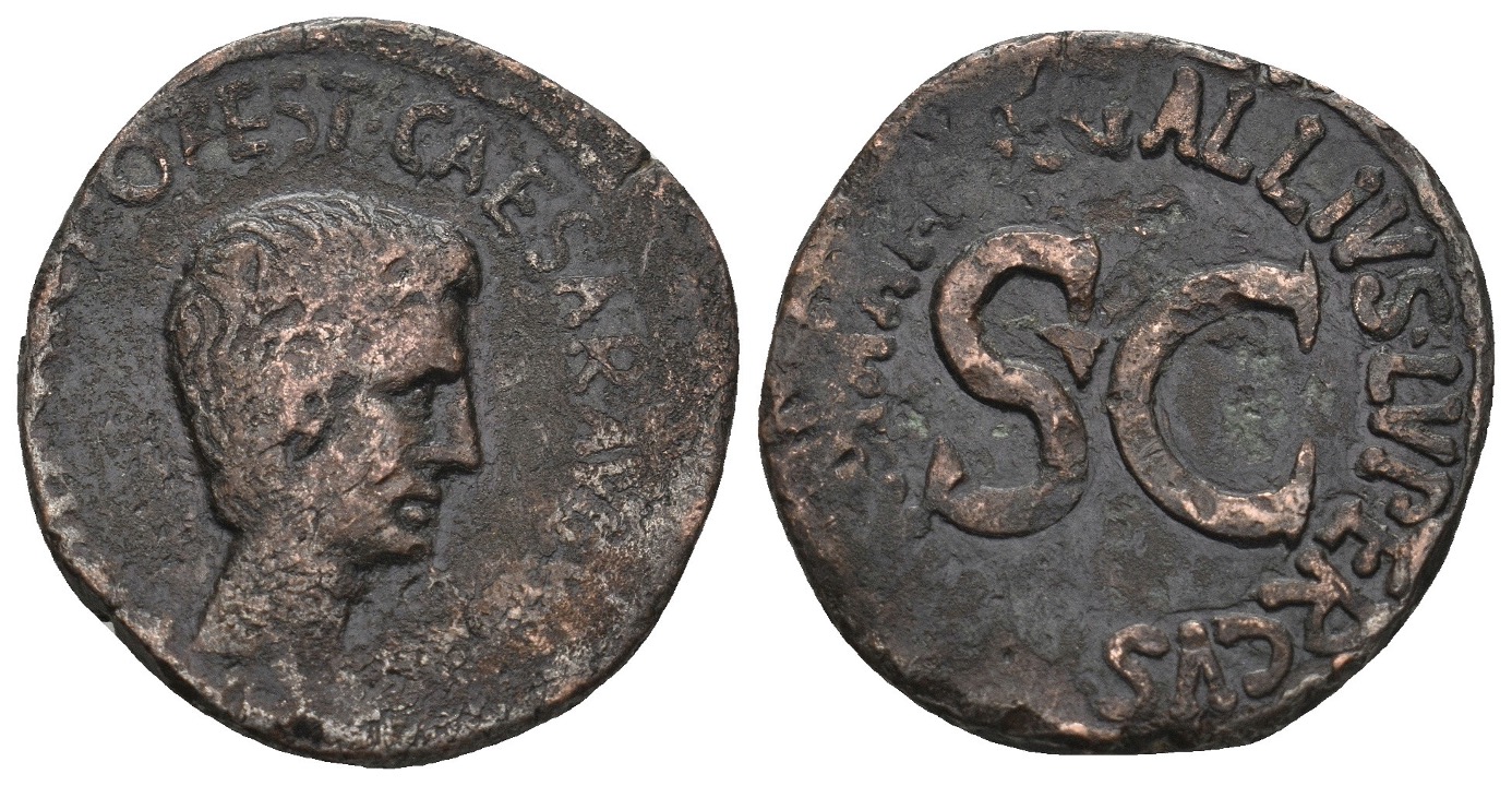 Augustus, 27 BC - 14 AD, As of Gallius Lupercus | Roman Imperial Coins
