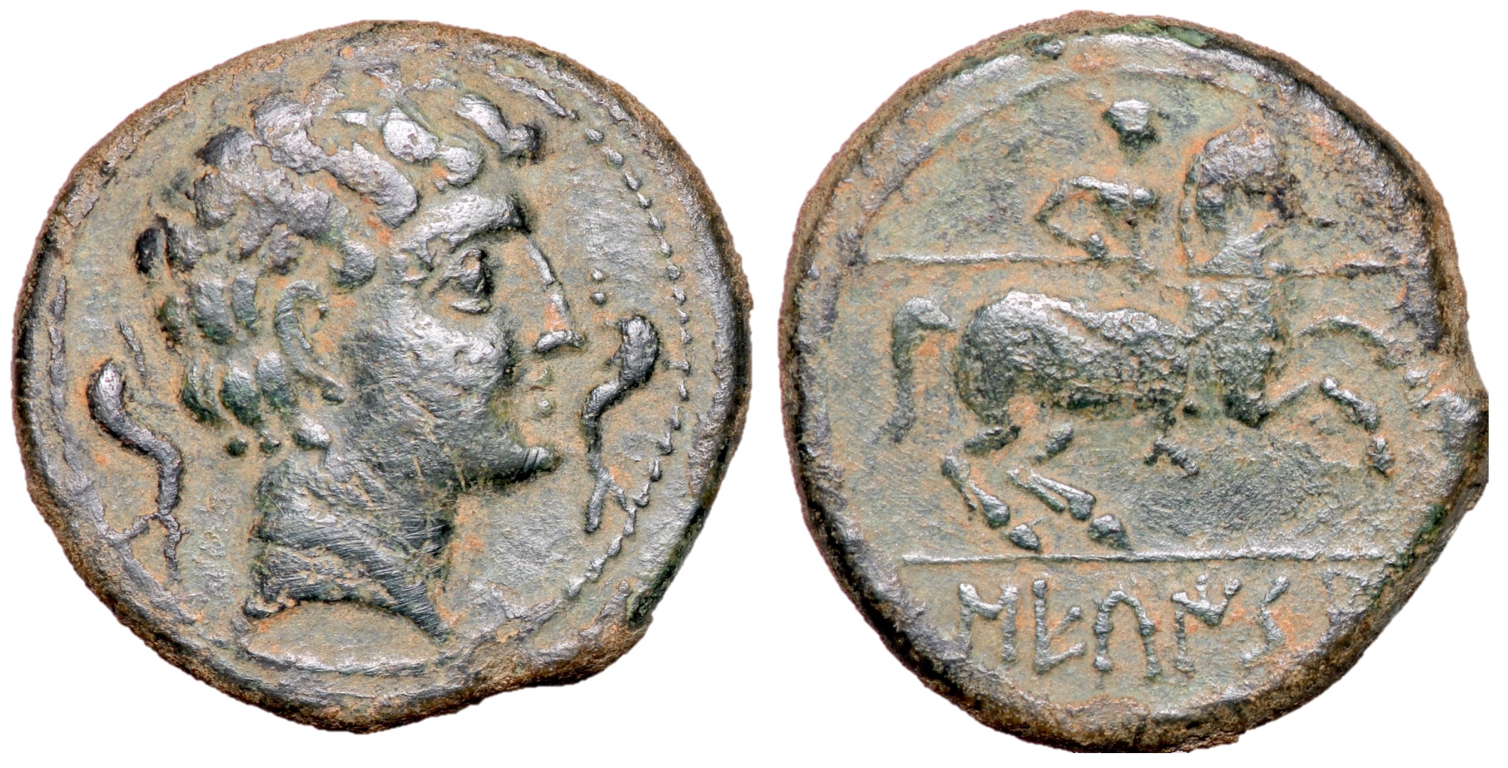 Celt-Iberia, Sekaisa, 100 - 50 BC, AE As | Ancient Spanish Coins