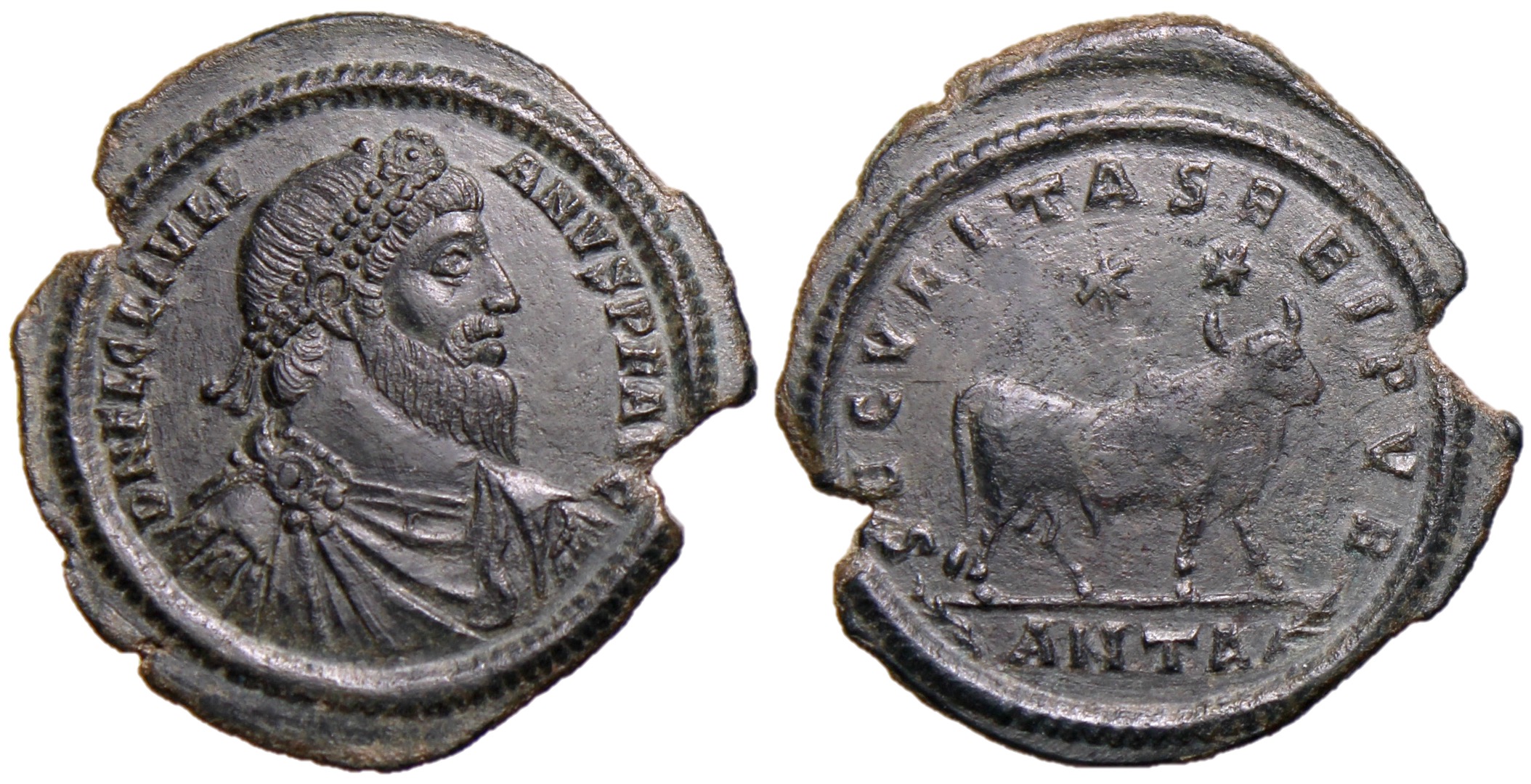 Julian II, The Apostate, 360 - 363 AD, Follis of Antioch, Large 30mm Flan