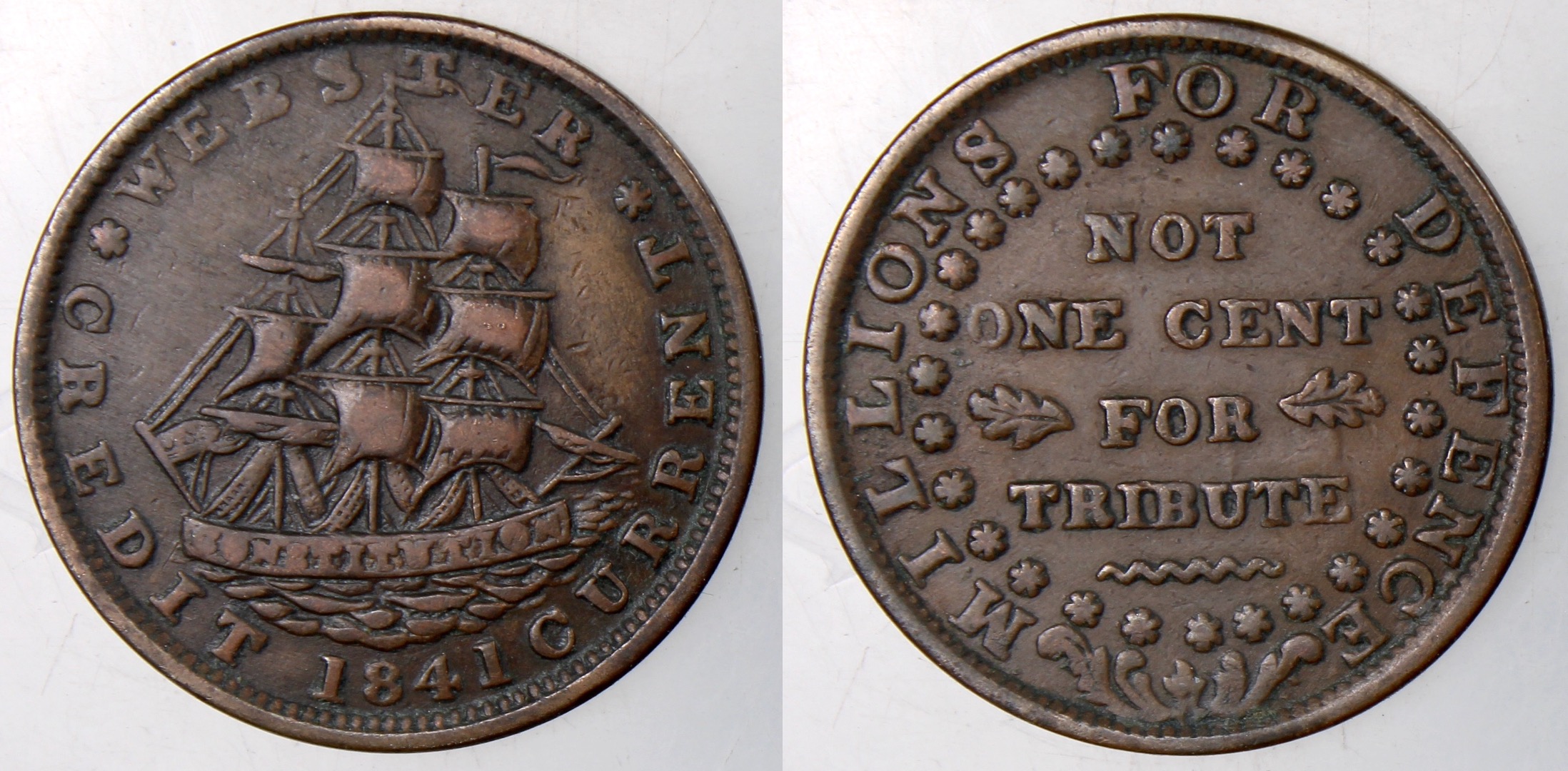 United States Hard Times Token, 1841 | Tokens & Medals