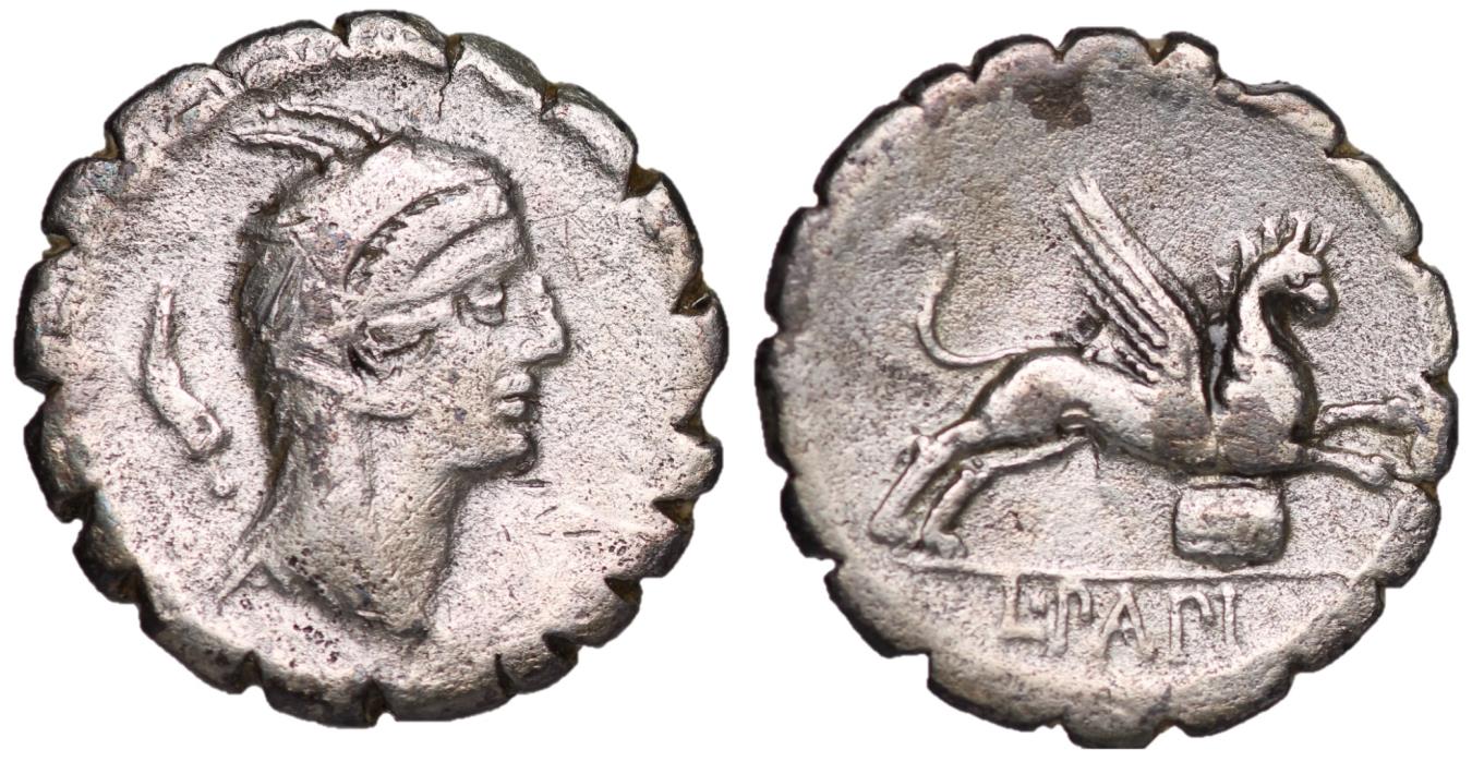 Roman Republic, L. Papius, 79 BC Silver Denarius | Roman Republican Coins