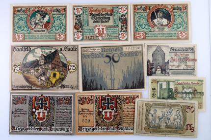 Germany, Lot of 10 Notgeld Notes, 1918 - 1921 | Miscellaneous