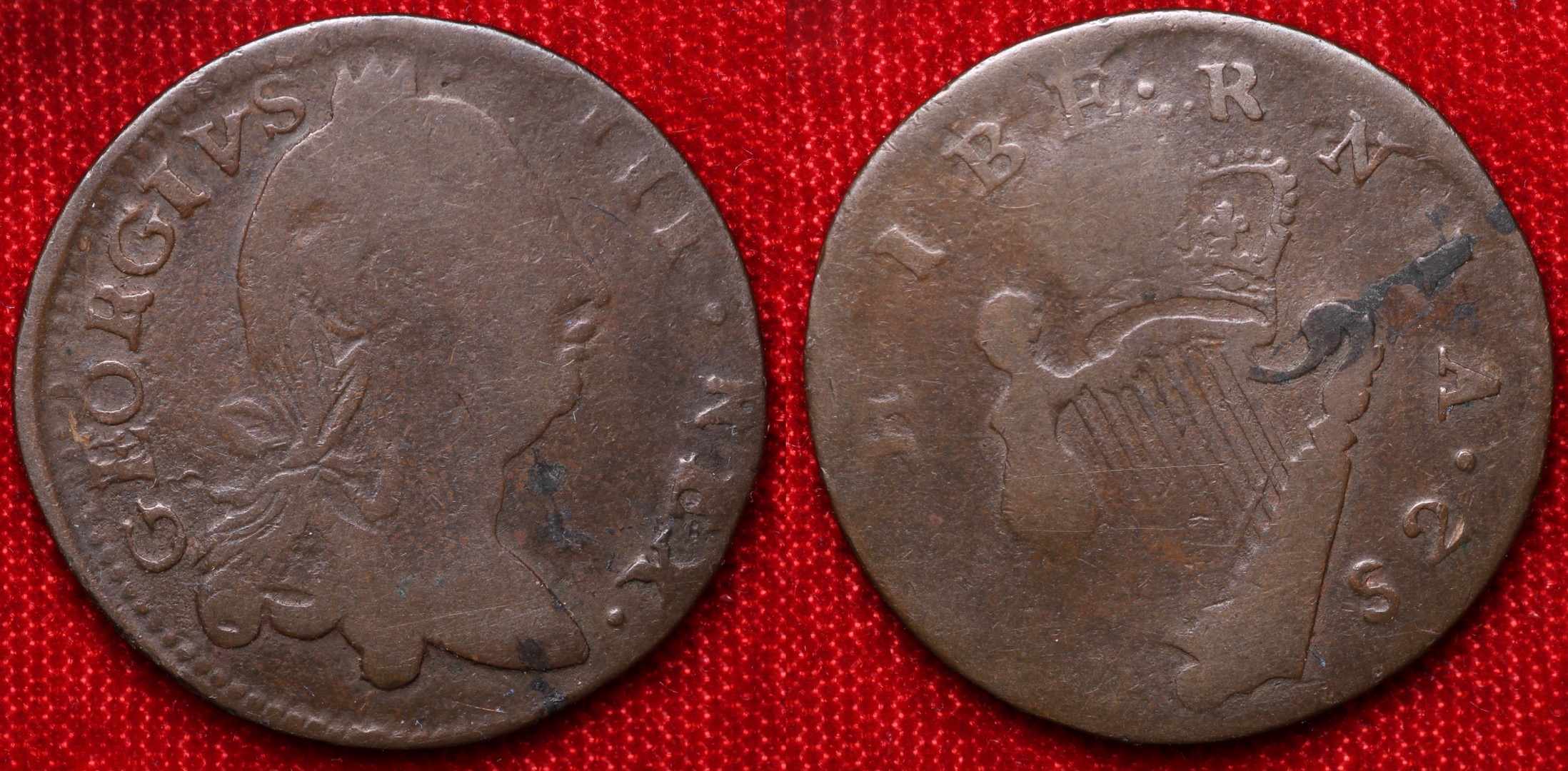 Ireland, British, 1782 Halfpenny | European Coins