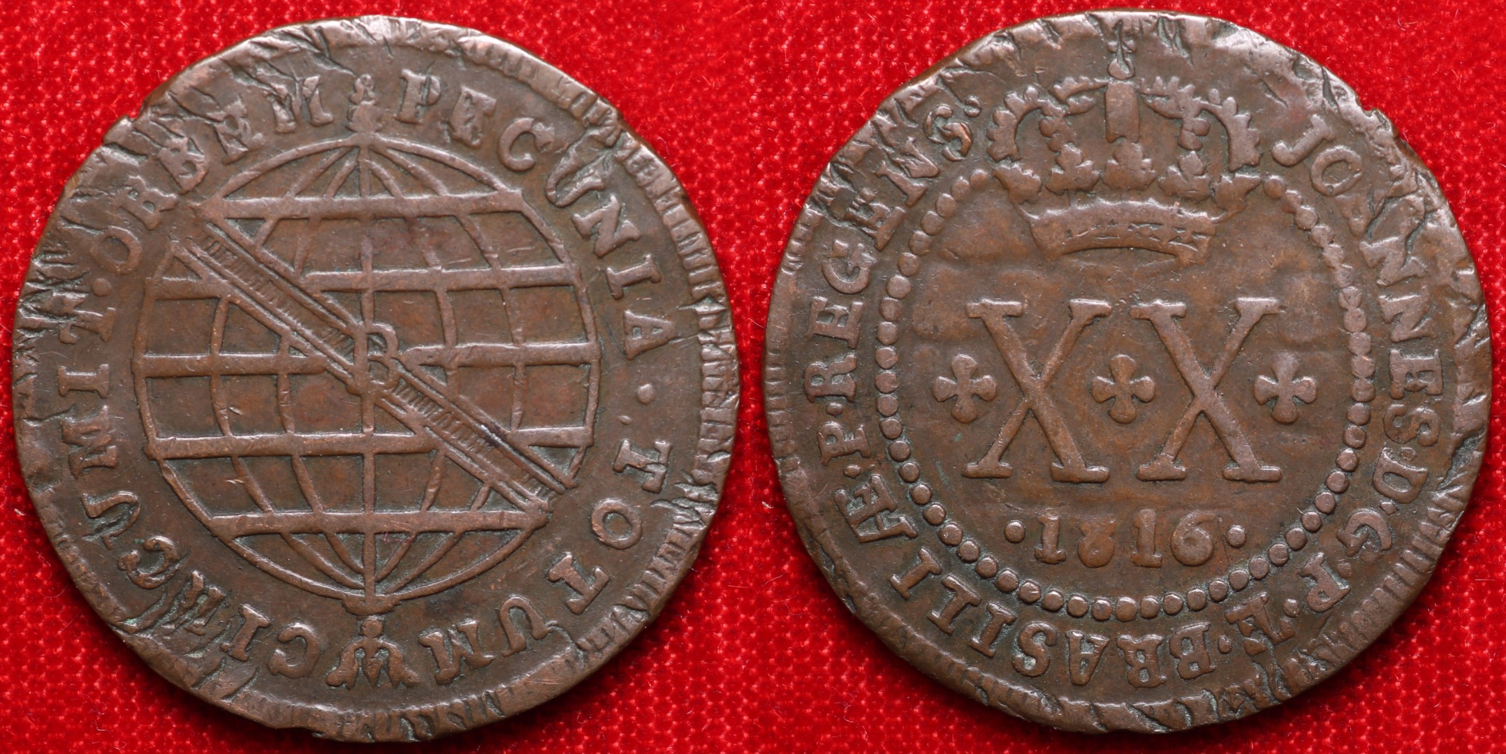 Brazil, John VI The Clement, 1816 10 Reis | South American Coins